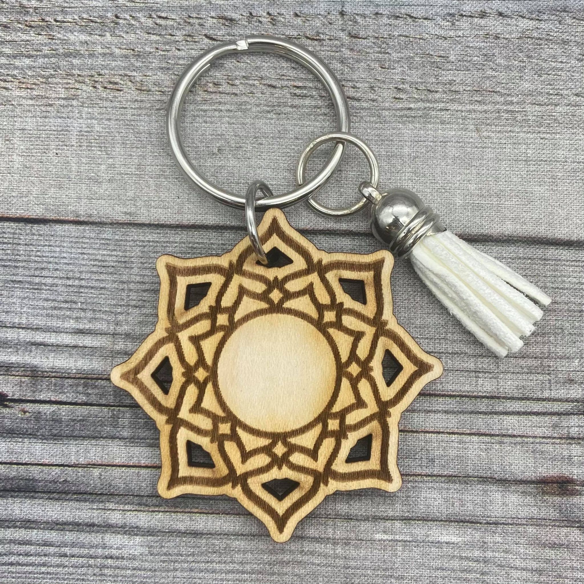 Mandala Keychain – Leopard Spot Design