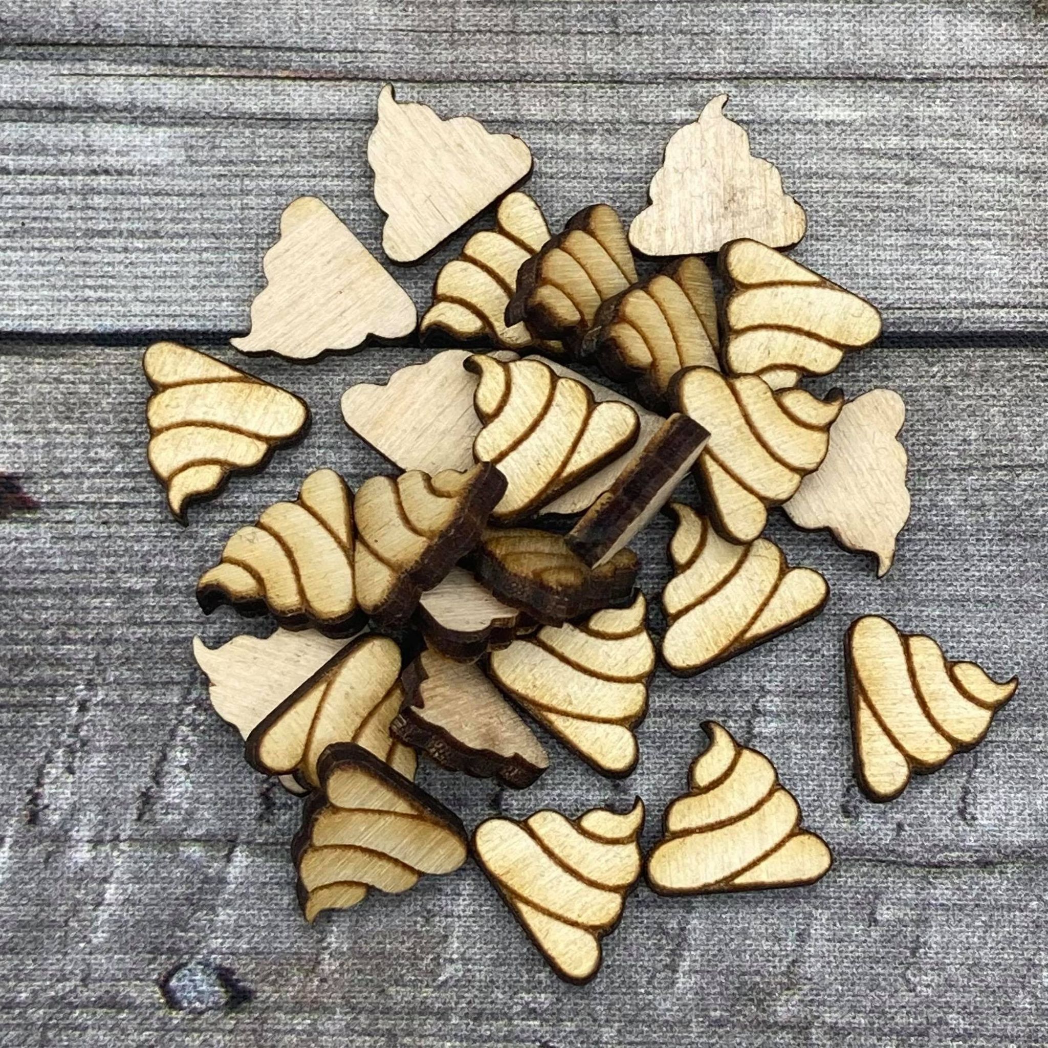 Poop Wood Confetti – Leopard Spot Design