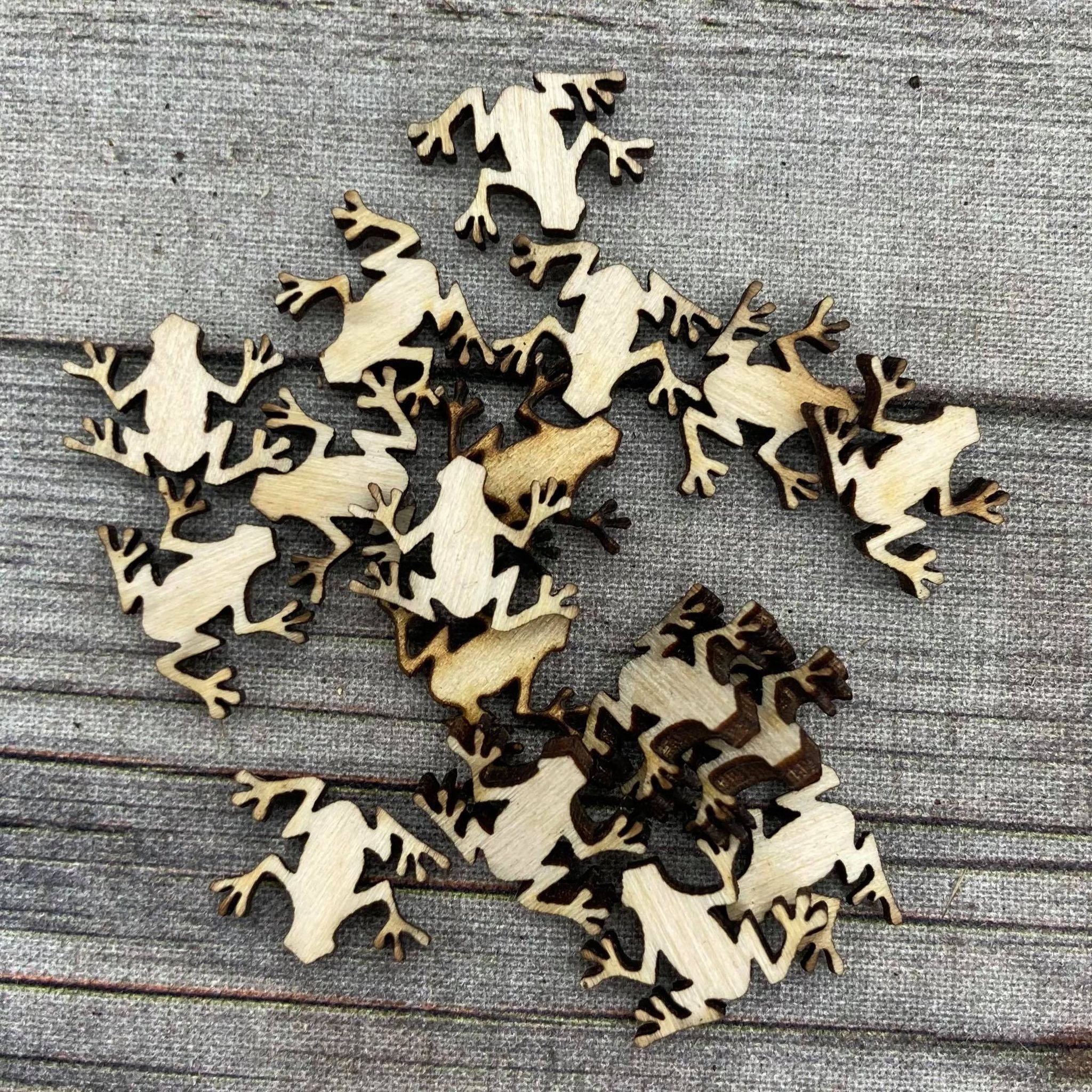 Frog Wood Confetti – Leopard Spot Design