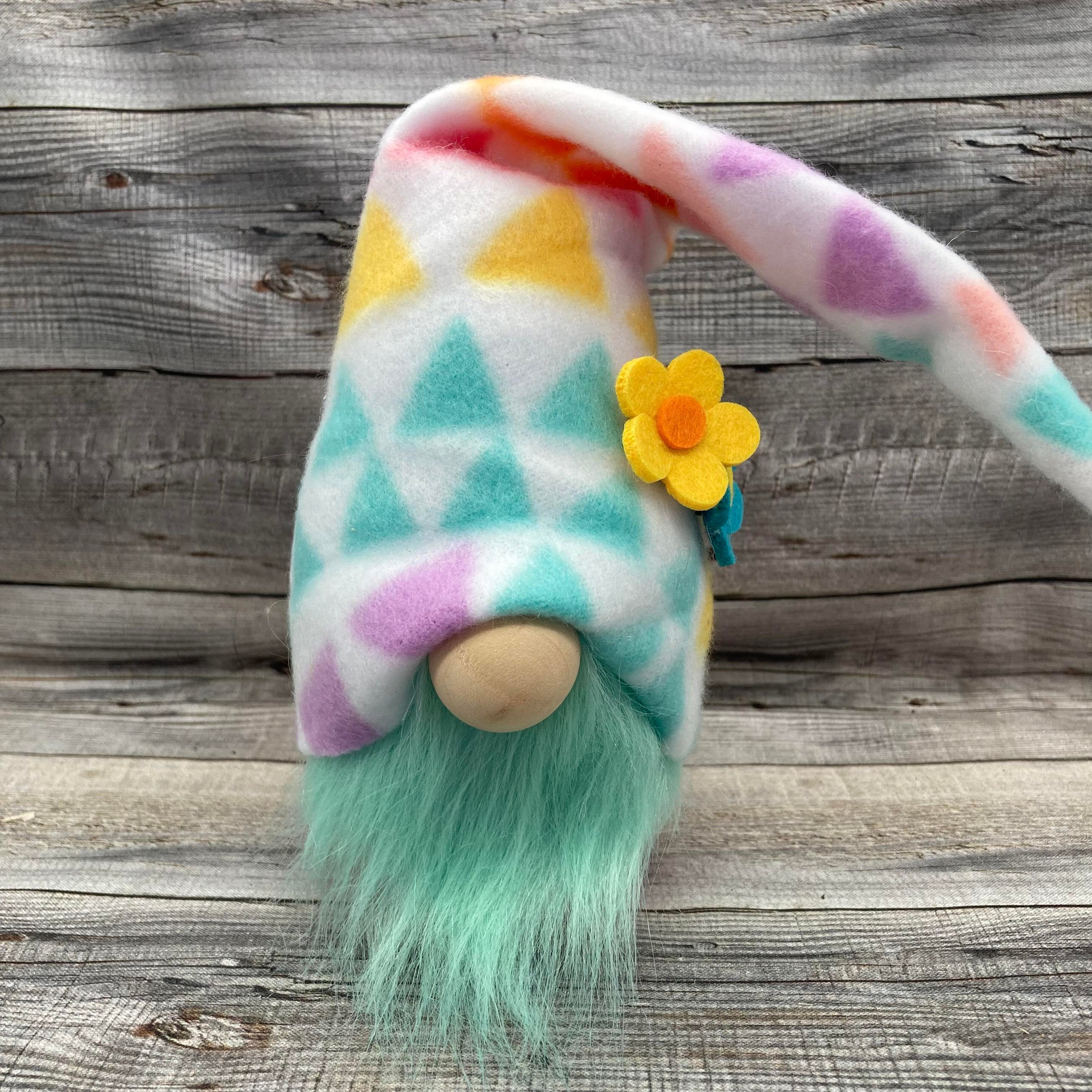 Flower Triangle Gnome – Leopard Spot Design