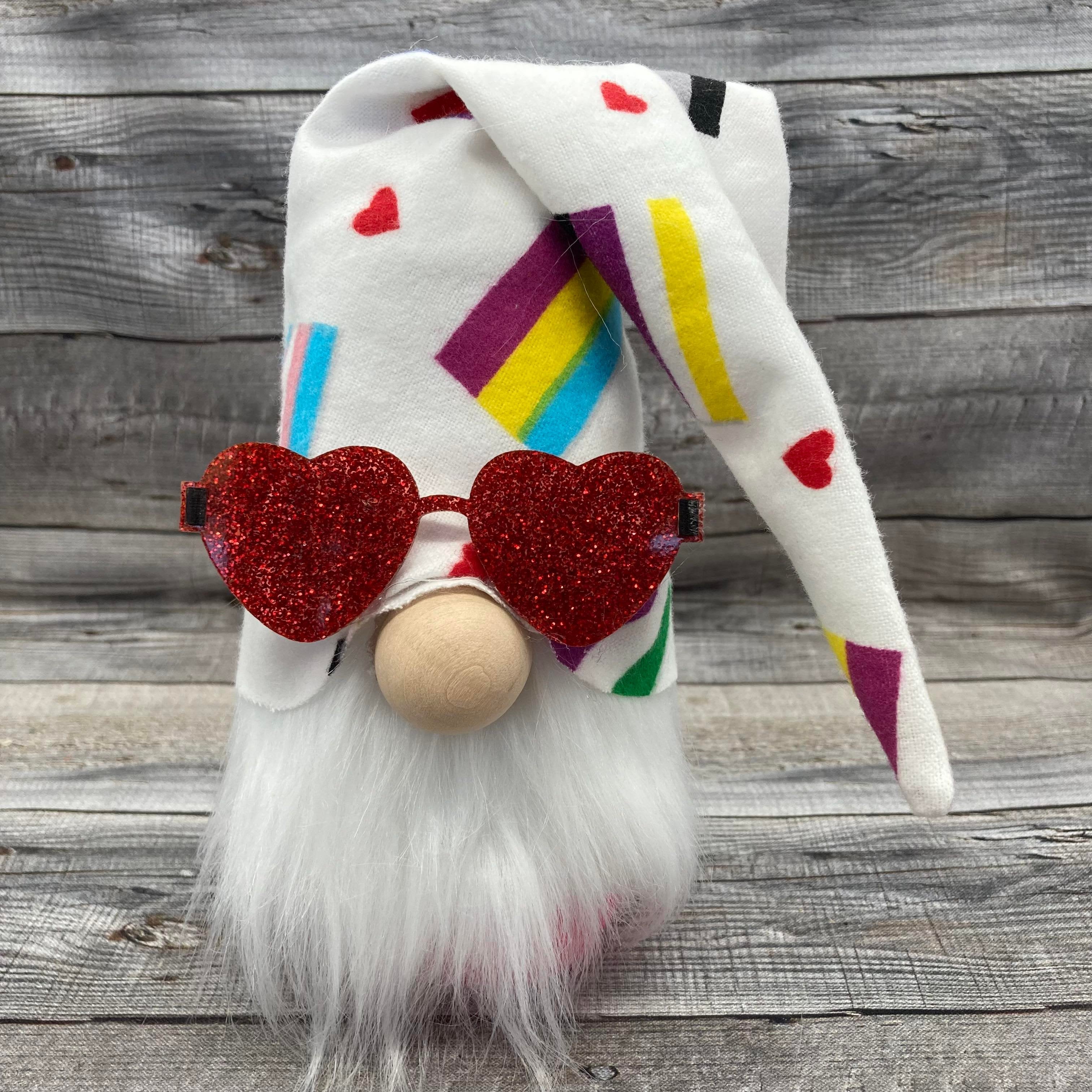 Pride Gnome with Glasses – Leopard Spot Design
