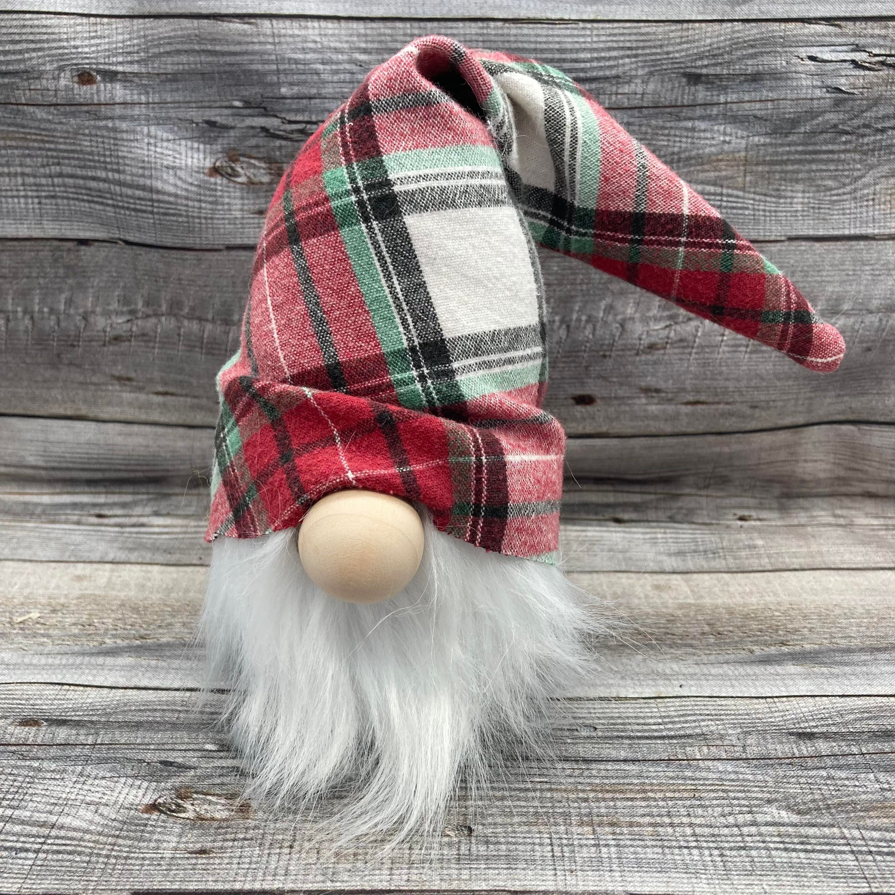 Red Plaid Gnome – Leopard Spot Design