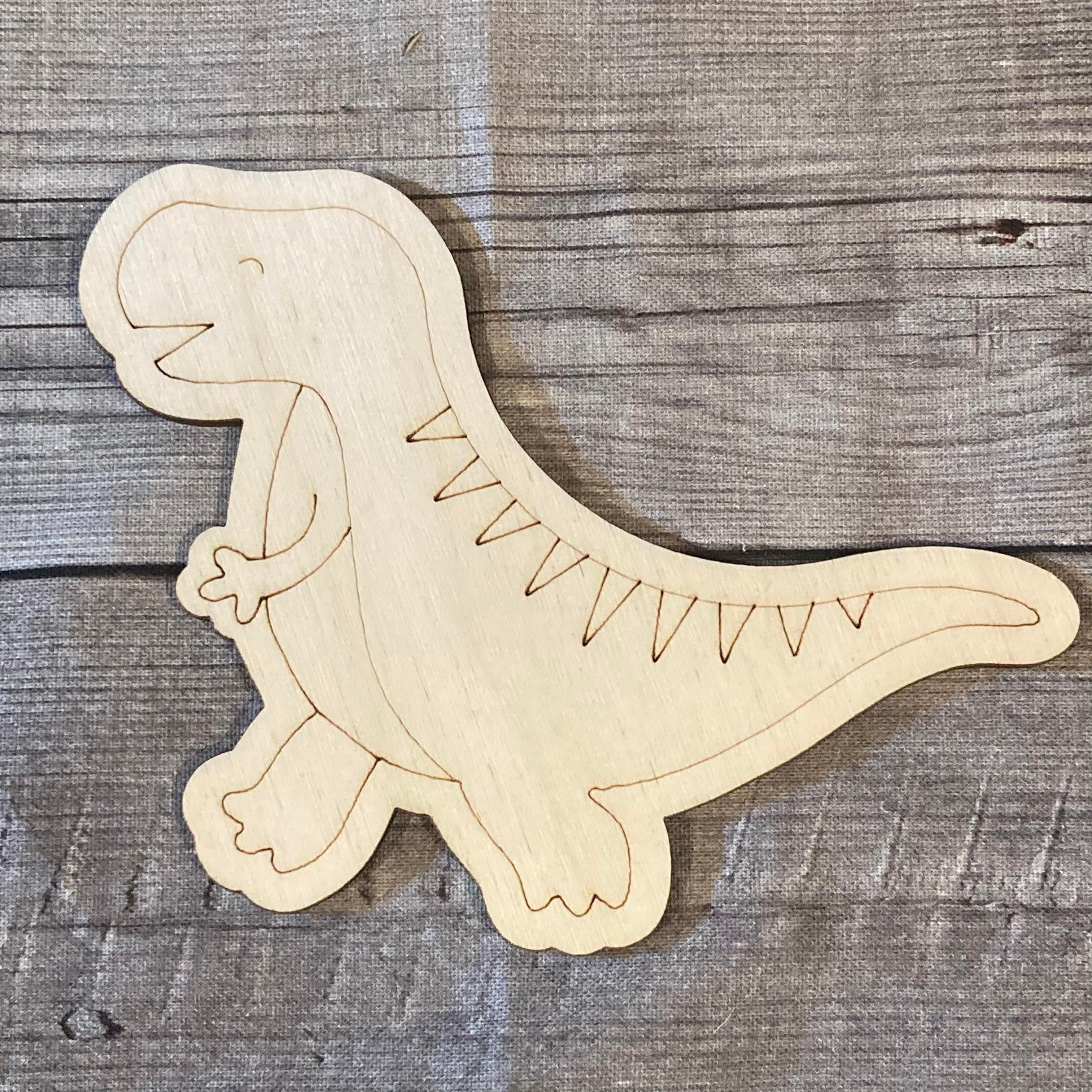 T Rex Dinosaur Coloring Page – Leopard Spot Design